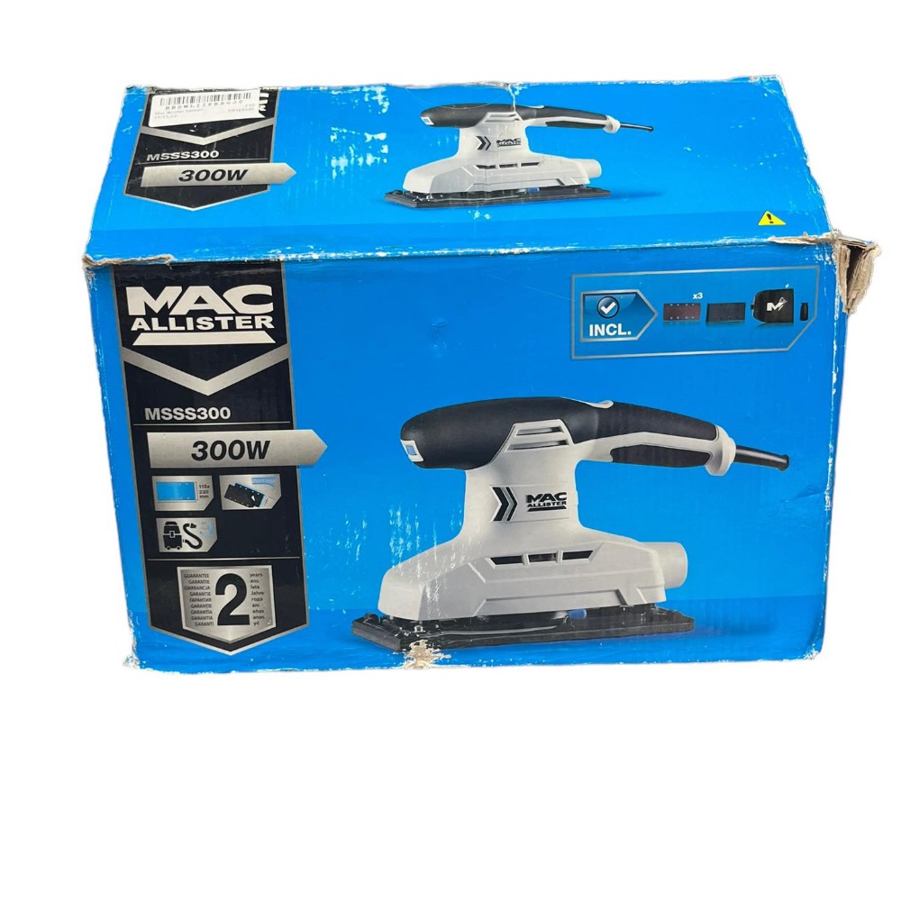 Mac Allister 300W 220-240V Corded 1/2 Sheet Sander (MSSS300) - Own4Less